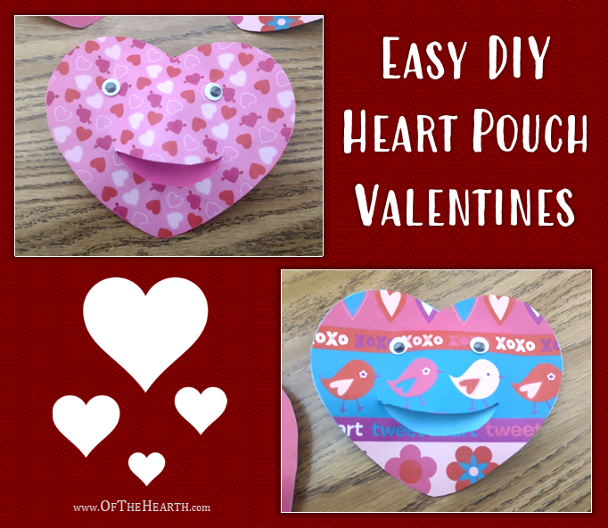 Easy DIY Heart Pouch Valentines